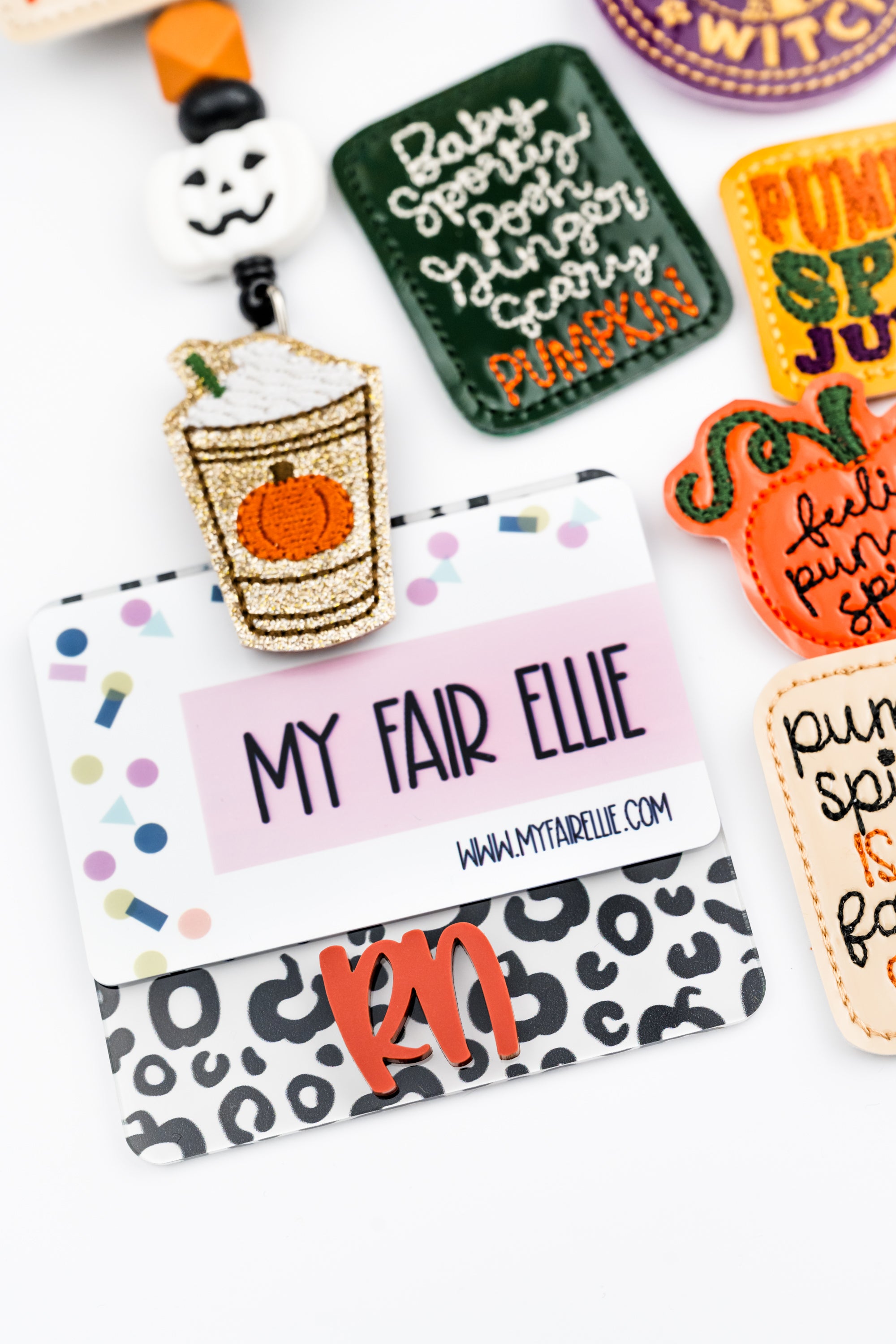 Pumpkin Leopard Backer with Peachy Orange Text // 2-4 Week Turnaround ...