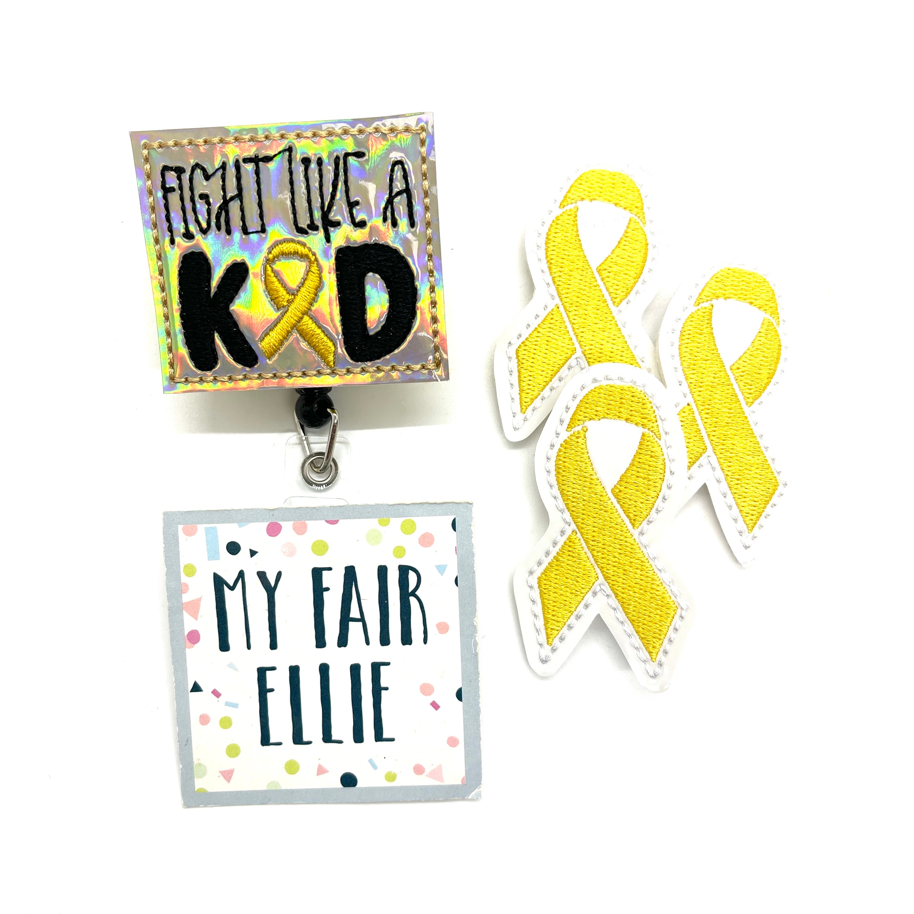 Fight like a Kid // Yellow Ribbon // Badge Buddy – My Fair Ellie