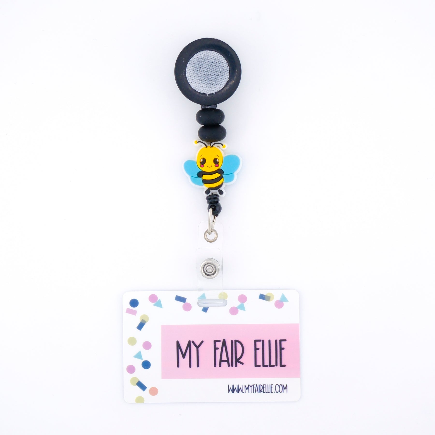 Flat Black/Flat Black/Happy Bee Bead Reel ONLY! // Black Badge Reel Ba ...