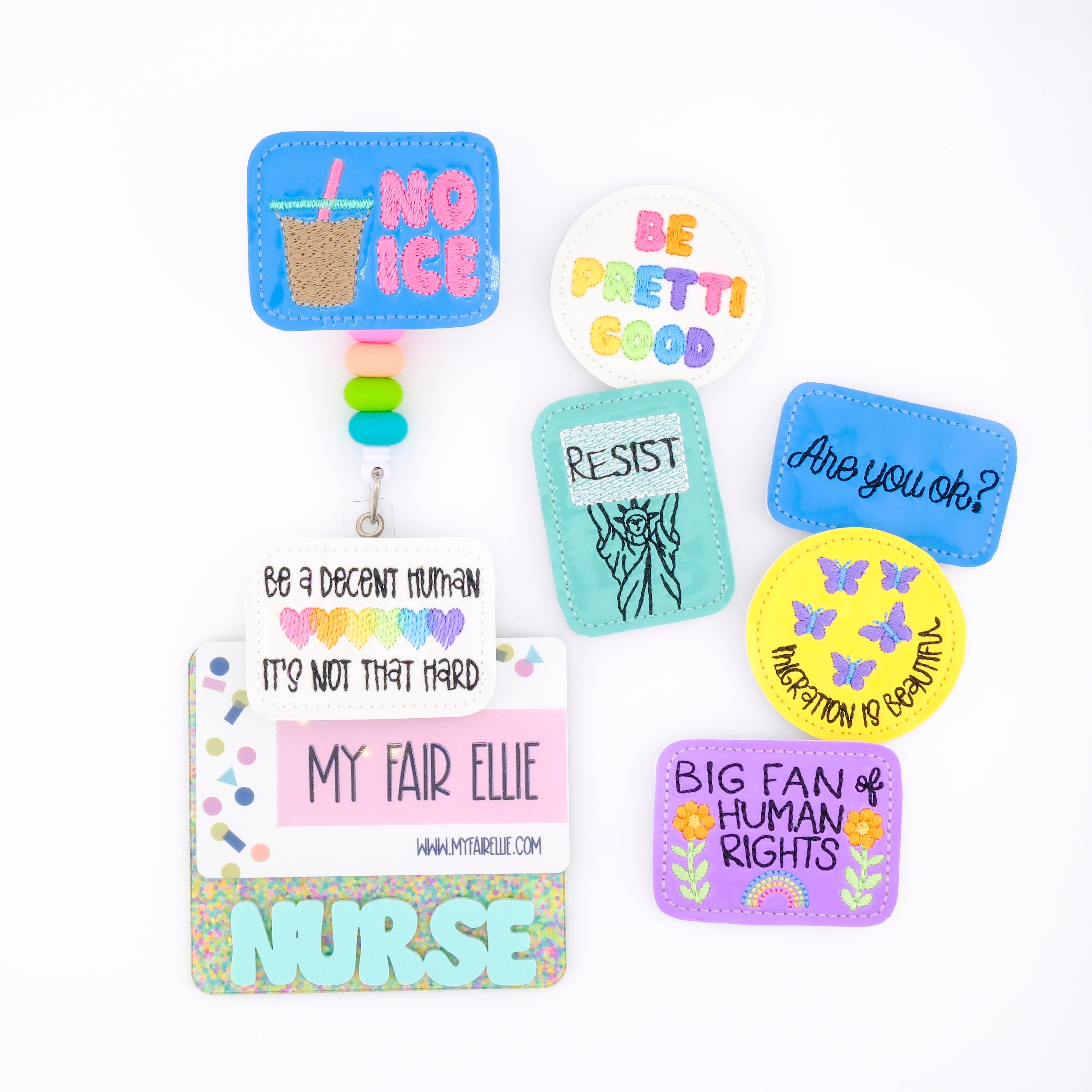 Are you OK? // Resist // Human Rights // Decent Human // Badge Buddy ...
