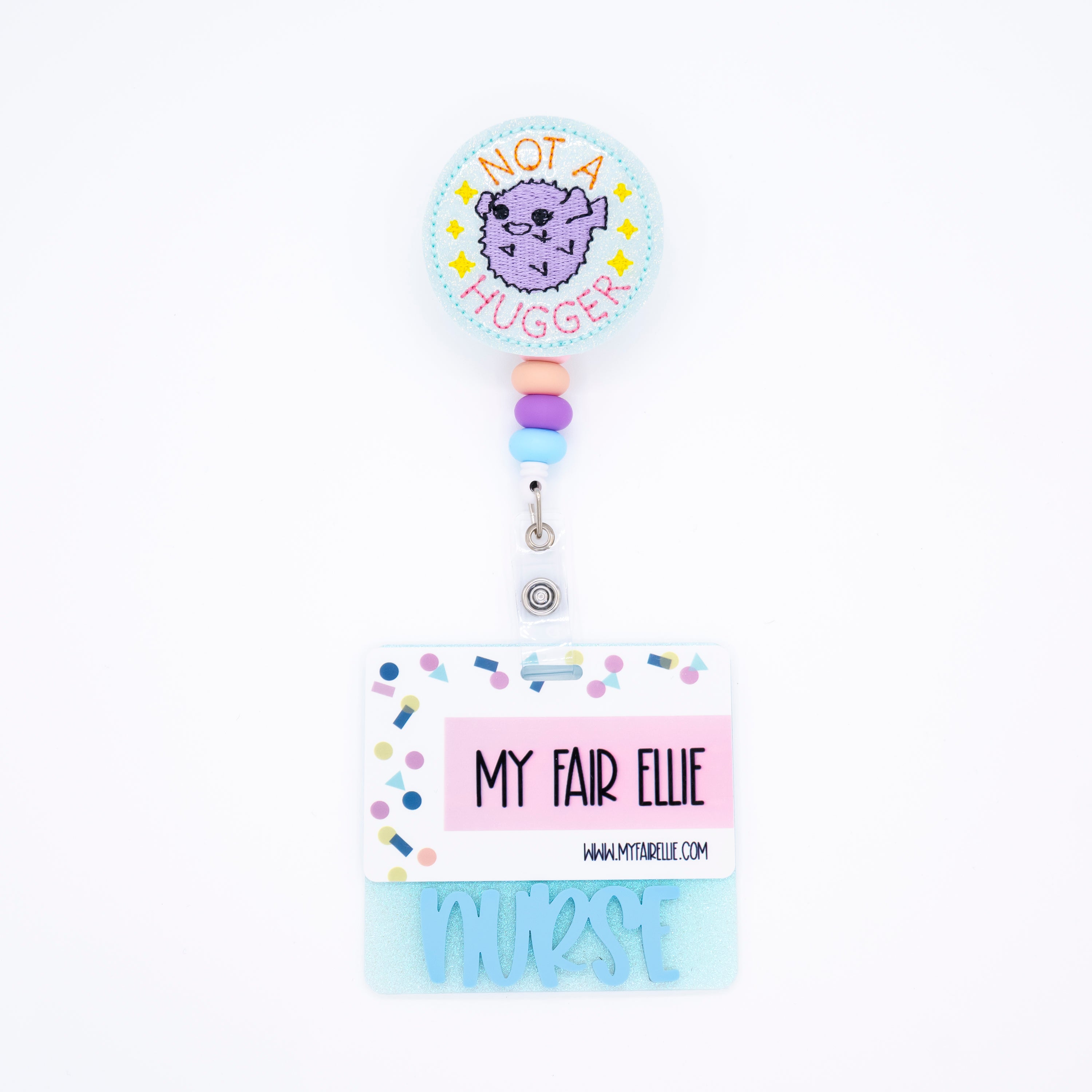 Not a Hugger // Badge Buddy – My Fair Ellie