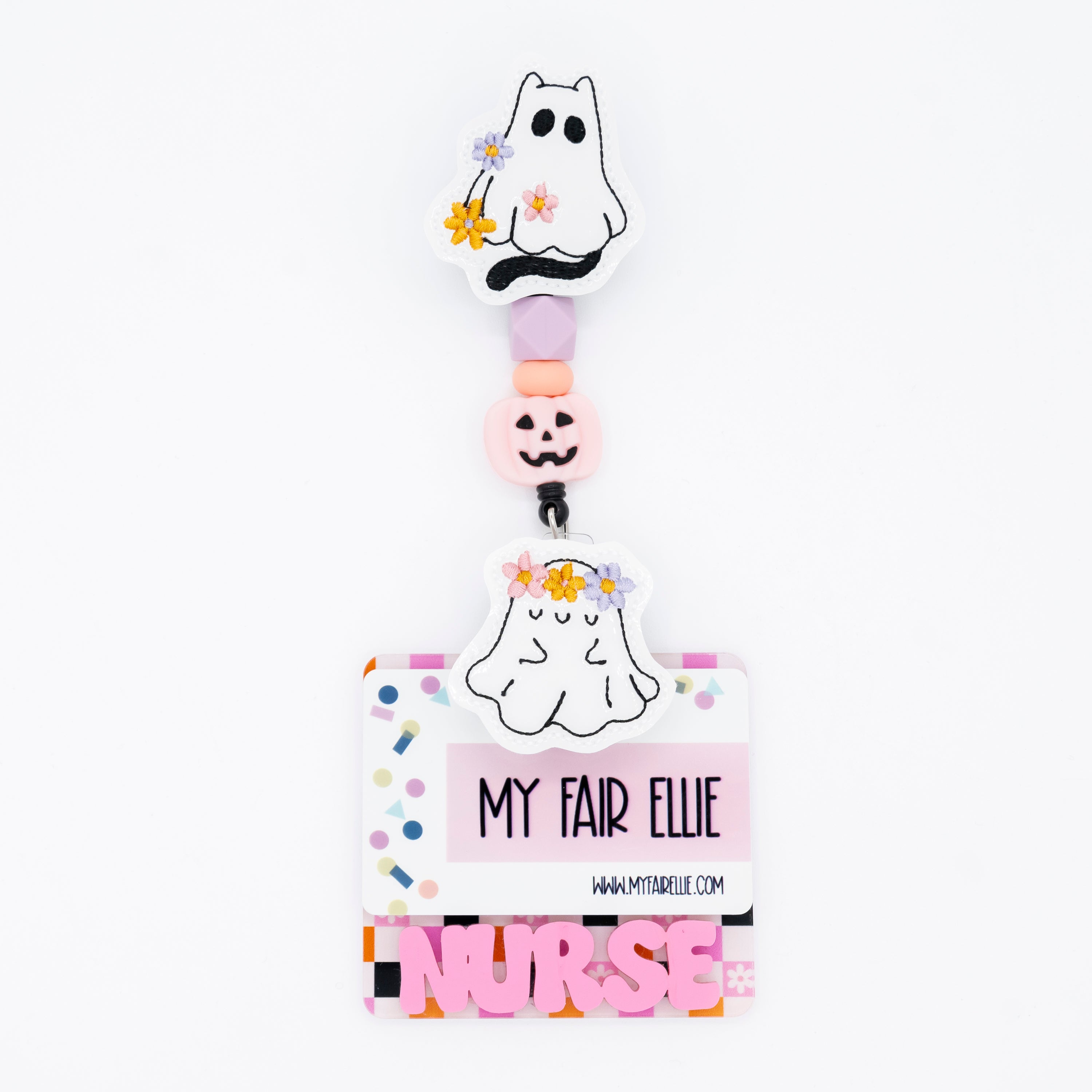 Floral Crown Ghost + Black Ghost Cat with Flowers // Halloween // Spoo ...