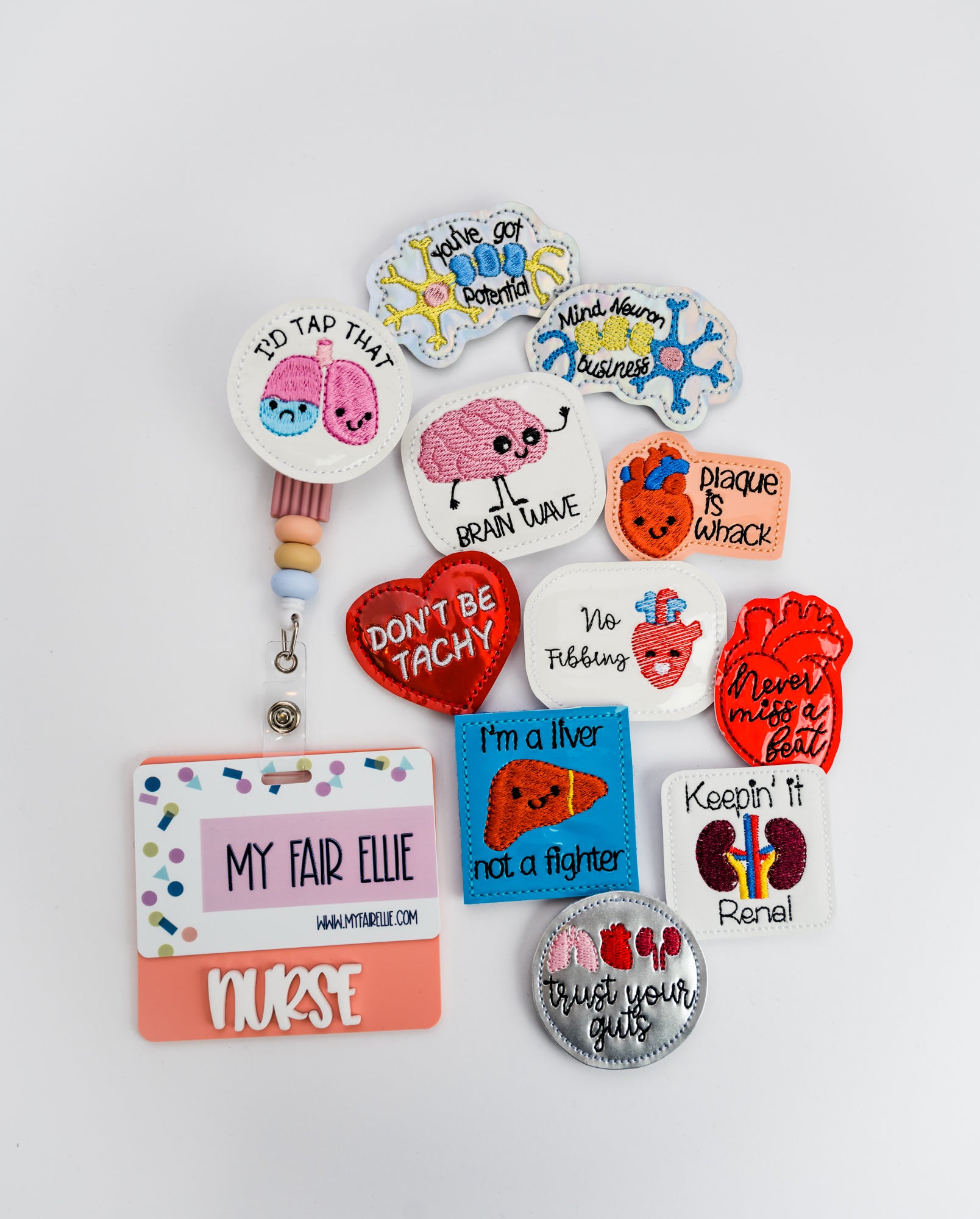 Organ Humor // Badge Buddy – My Fair Ellie